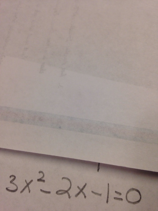 Solved 3x 2 2x 1 0 Chegg