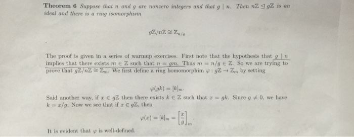 Solved (1) prove phi is a ring homomorphism(2) prove phi is | Chegg.com
