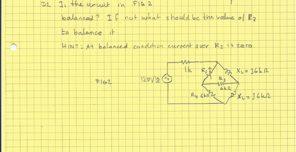 Solved Is the circuit in Fig2 balanced? If not what should | Chegg.com