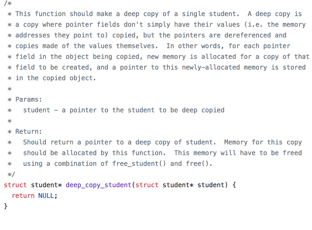 Solved struct stdeni chark name int id float gpa; J; | Chegg.com