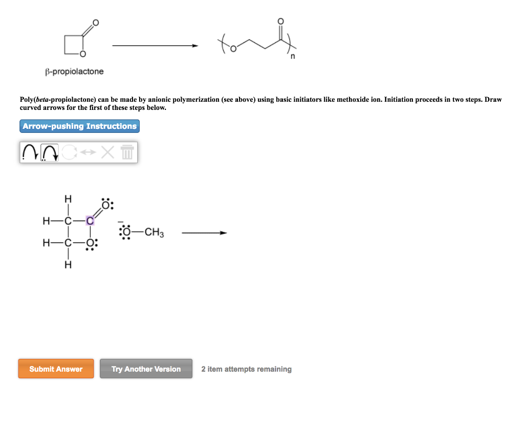 Solved B-propiolactone Poly(beta-propiolactone) can be made | Chegg.com