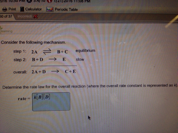 Solved Consider the following mechanism. Determine the rate | Chegg.com Solved Consider the following mechanism. Determine the rate | Chegg.com