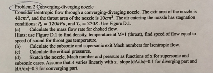 Consider isentropic flow through a | Chegg.com