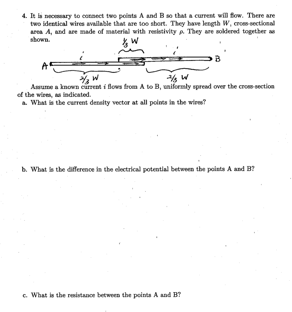 Solved 4. It is necessary to connect two points A and B so | Chegg.com