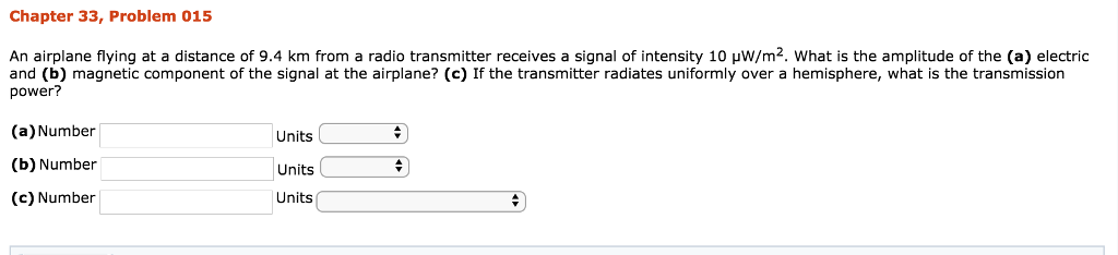 Solved Chapter 33, Problem 015 An airplane flying at a | Chegg.com