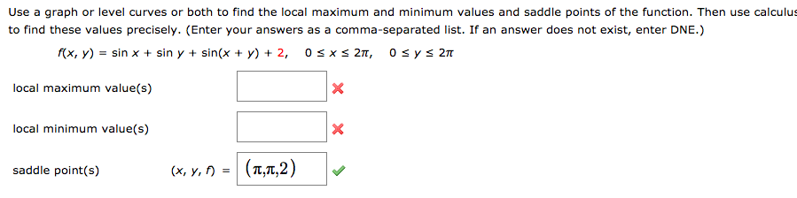 Solved Use a graph or level curves or both to find the local | Chegg.com