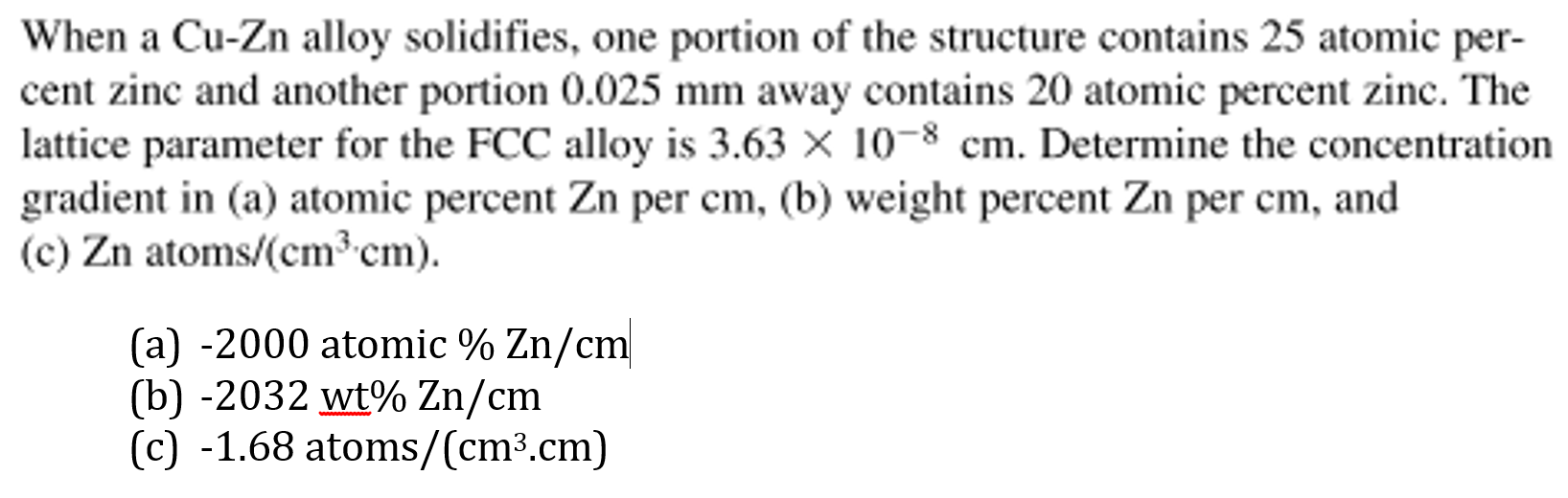 question in Materials Science class: please answer | Chegg.com