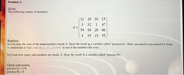 Solved Do this only in MATLAB show the work do the required | Chegg.com