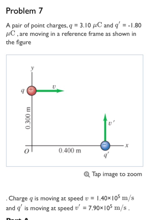 Solved A pair of point charges, | Chegg.com