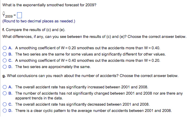 Solved Plot the time series. Choose the correct graph below. | Chegg.com