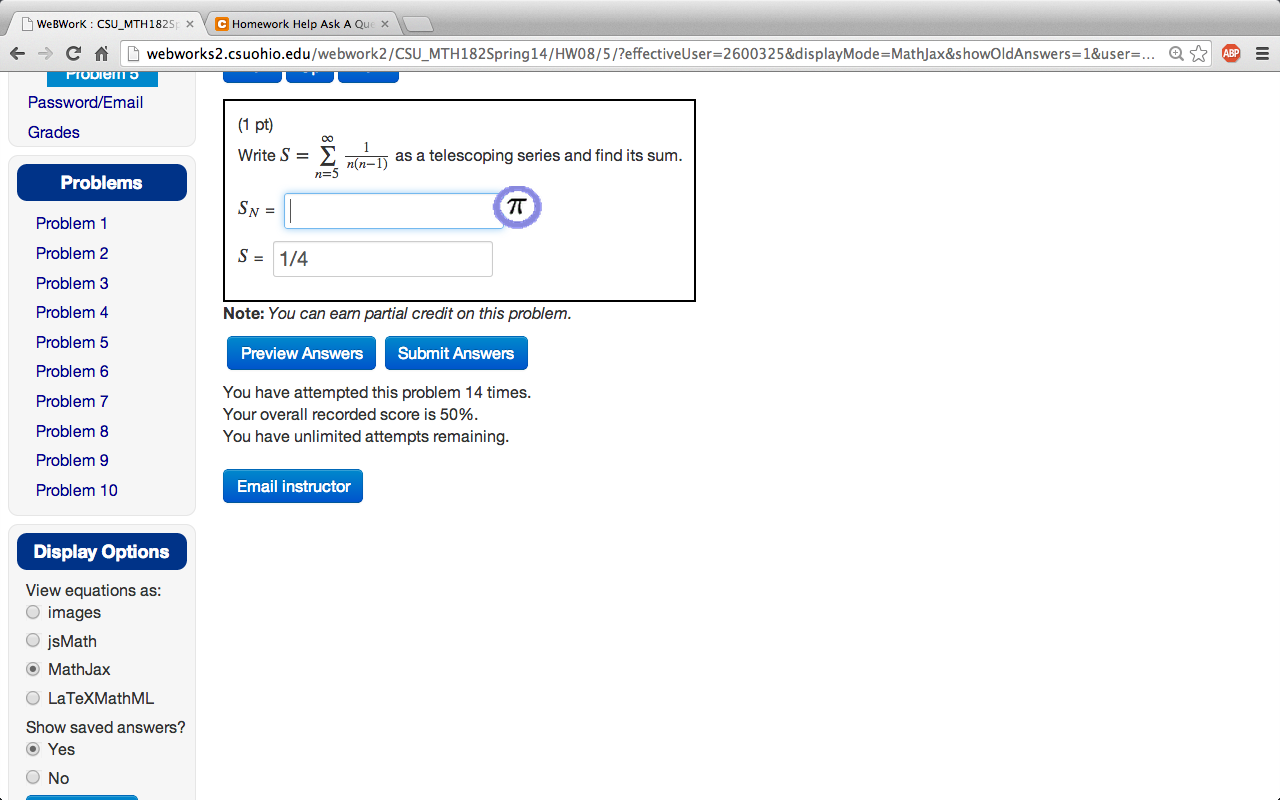 Solved telescoping series and find its sum | Chegg.com
