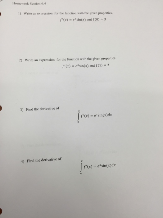 Solved Write An Expression For The Function With The Given 6195