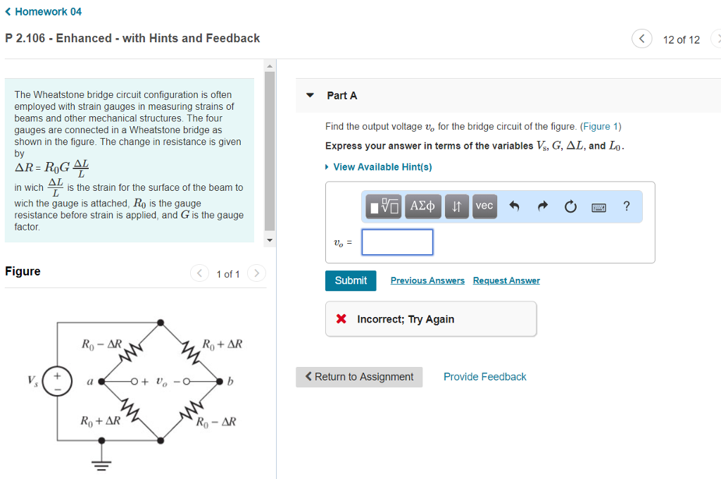 Solved Find the output voltage vo for the bridge circuit of | Chegg.com