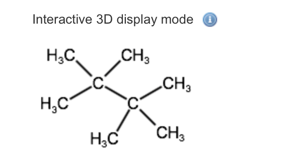 Solved Interactive 3D display mode H2 HaC CH CH Spell out | Chegg.com