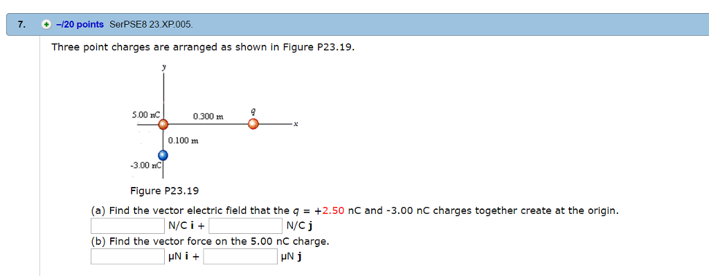 Solved Three point charges are arranged as shown in Figure | Chegg.com
