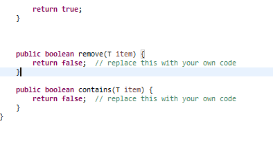 Solved public class SortedSet | Chegg.com