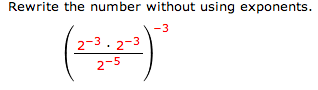Solved Rewrite the number without using exponents. (2 | Chegg.com