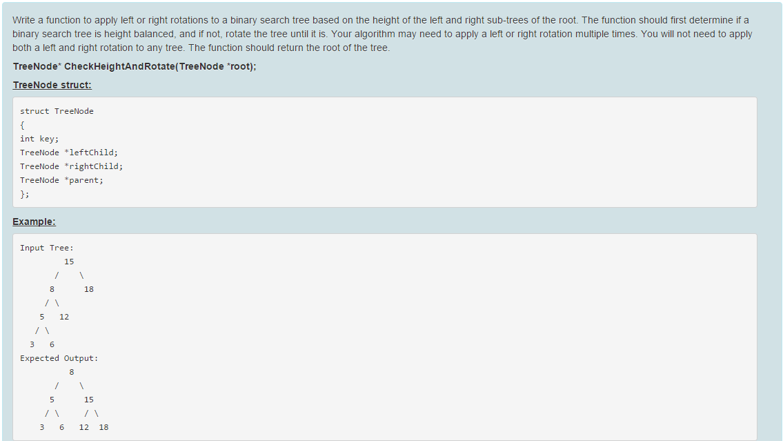 Solved Write a function to apply left or right rotations to | Chegg.com
