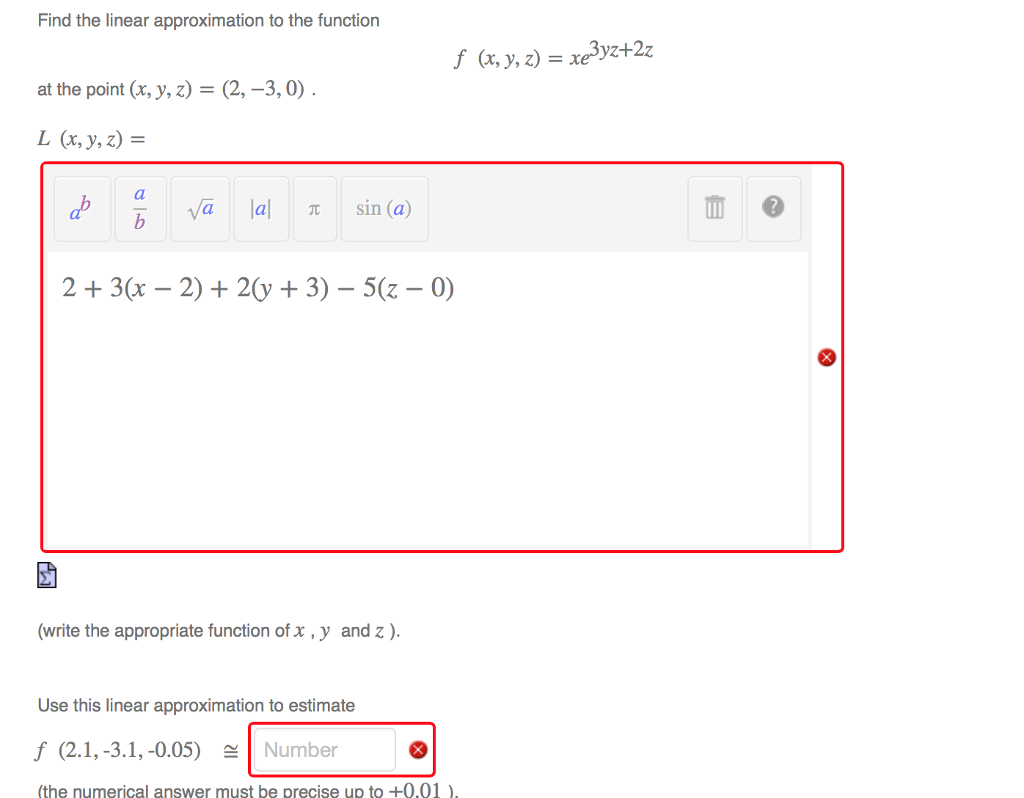 Solved Find the linear approximation to the function f (t, | Chegg.com