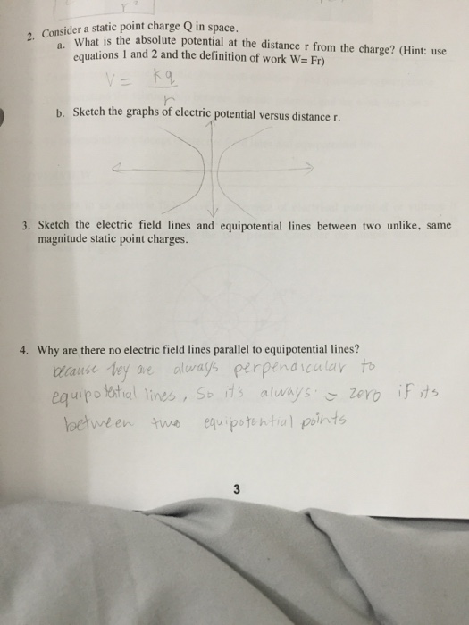 Solved Consider a static point charge Q in space. What is | Chegg.com