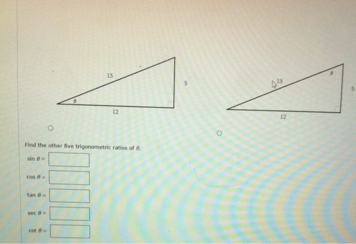Solved Sketch a triangle that has acute angle theta csc | Chegg.com
