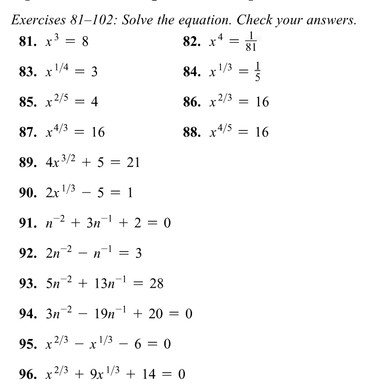 Solved Solve The Equation Check Your Answers X 3 8 X 4 Chegg