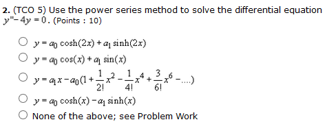 Solved Use the power series method to solve the differential | Chegg.com
