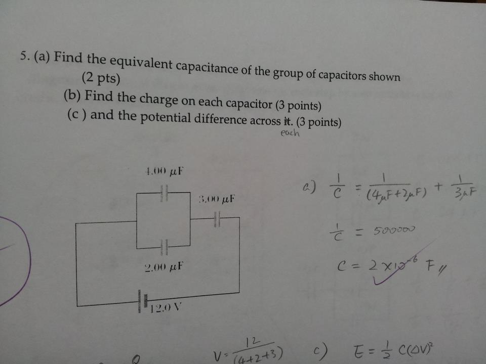 Solved Find the equivalent capacitance of the group of | Chegg.com