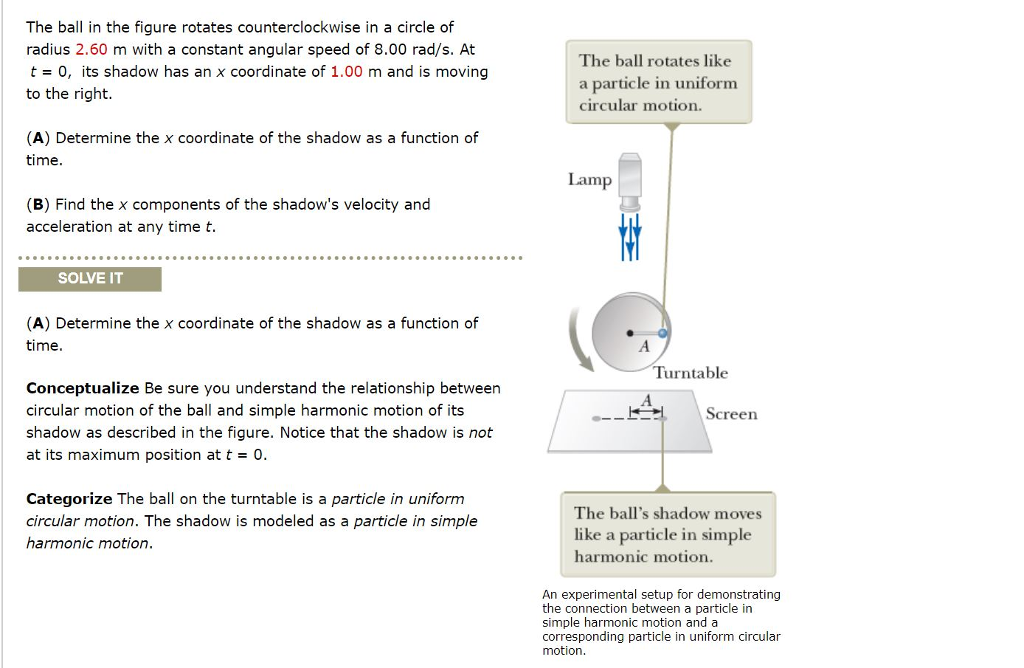 Solved The ball in the figure rotates counterclockwise in a | Chegg.com
