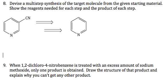 Solved Devise a multistep synthesis of the target molecule | Chegg.com