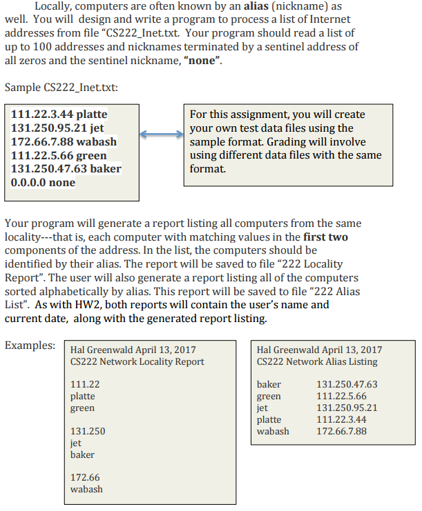 Solved For Example An Ipv4 Address Dotted Decimal Notation 2060