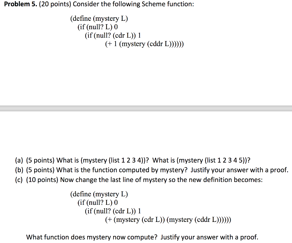 Solved Problem S20 Points Consider The Following Scheme 