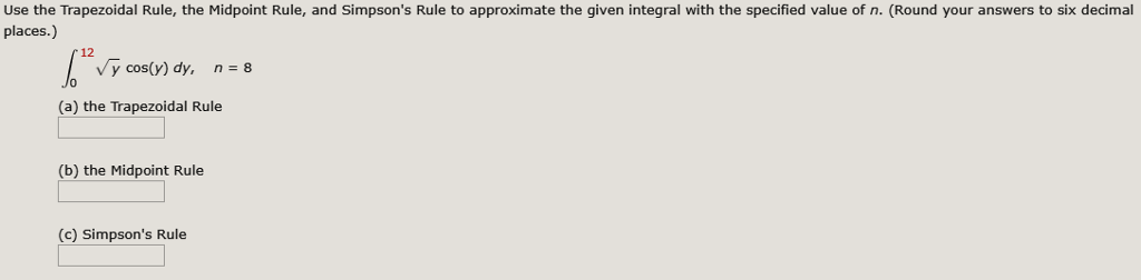 Solved Use the Trapezoidal Rule, the Midpoint Rule, and | Chegg.com