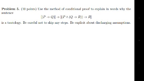 Solved Use the method of conditional proof to explain in | Chegg.com