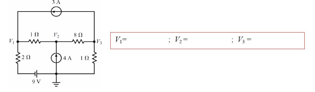 (Solved) : Use Nodal Analysis Determine Node Voltages Circuits Given ... (Solved) : Use Nodal Analysis Determine Node Voltages Circuits Given ...