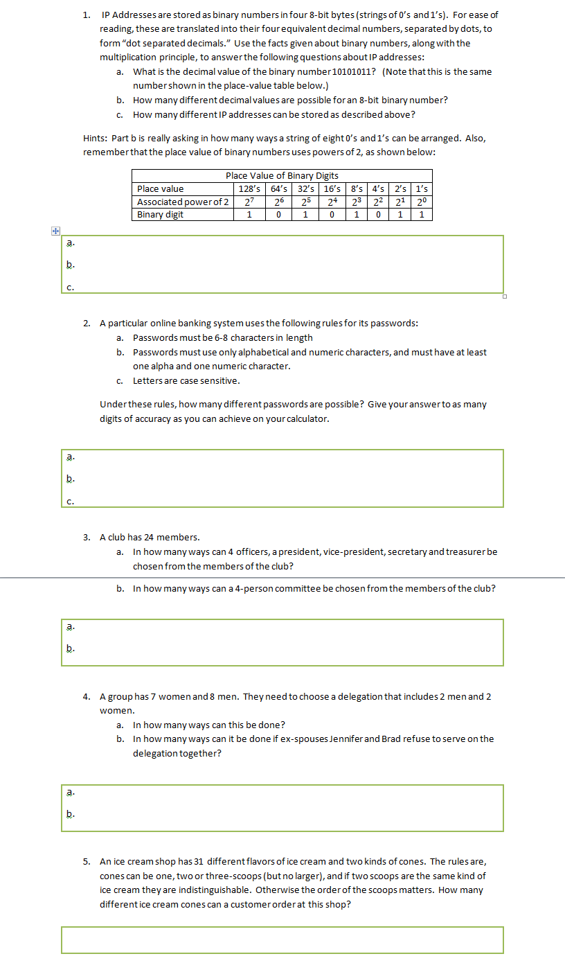 Solved IP Addresses are stored as binary numbers in four | Chegg.com