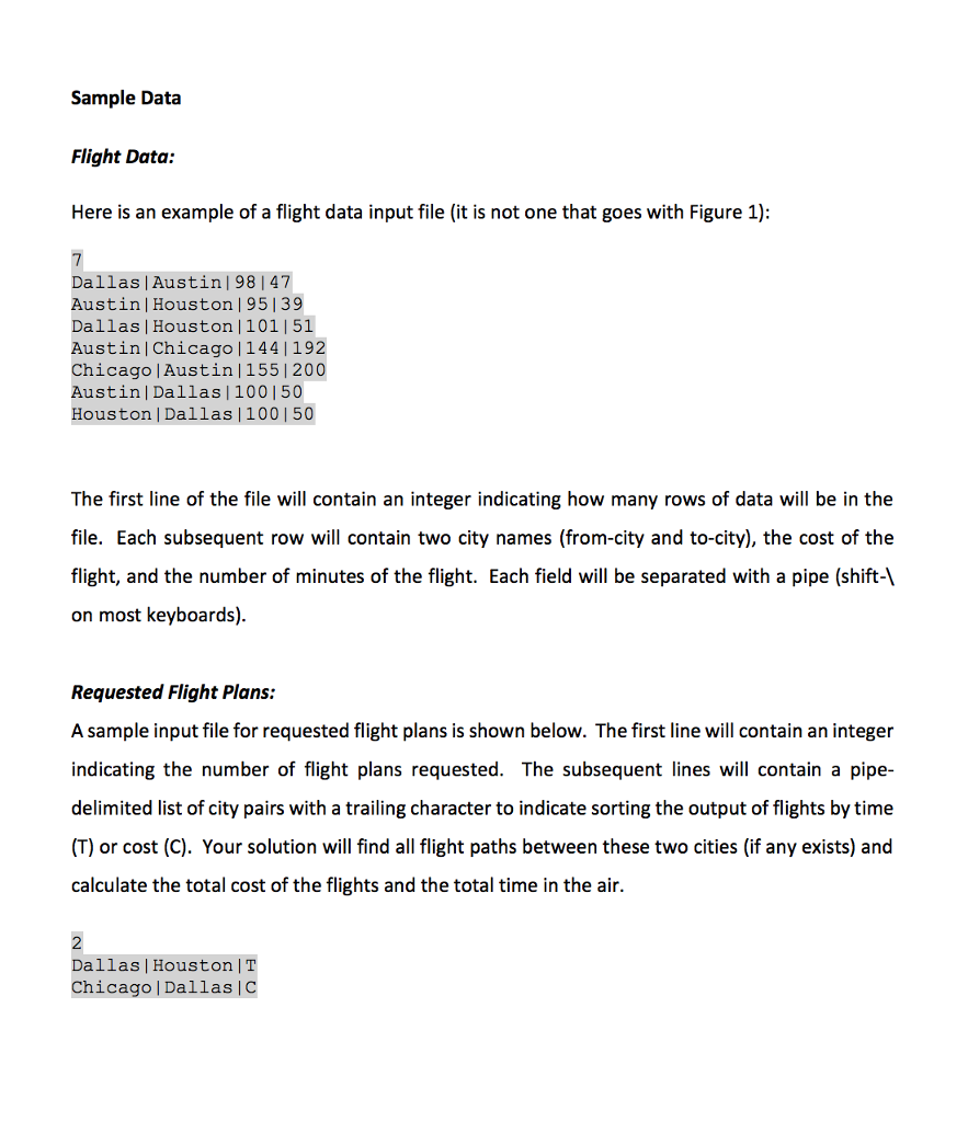 Plan a Flight Introduction: In this project, you will | Chegg.com