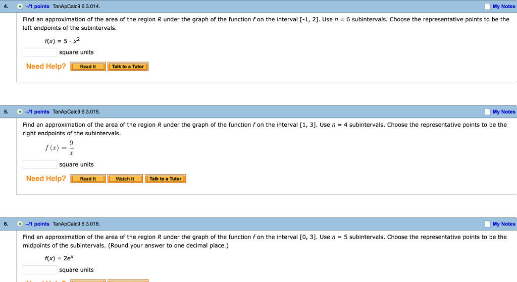 Solved Find an approximation of the area of the region R | Chegg.com