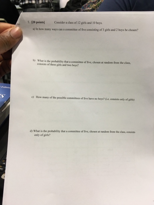 Solved In how many ways can a committee of five consisting | Chegg.com