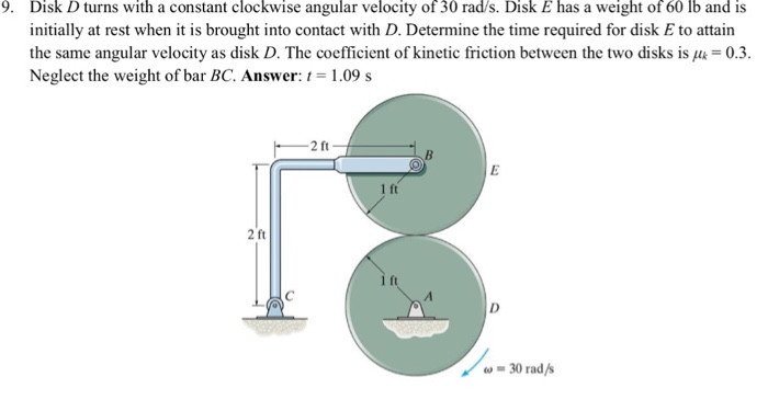 Solved Disk D turns with a constant clockwise angular | Chegg.com