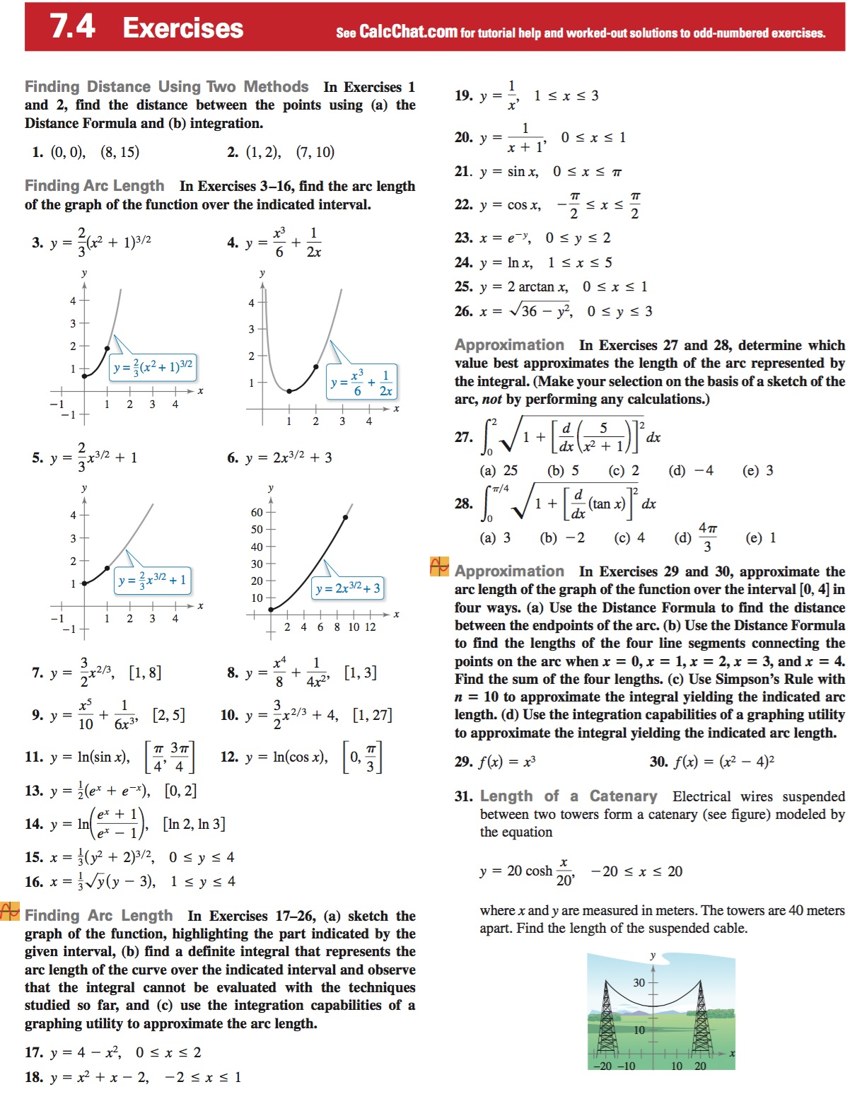 Solved Exercises See CalcChat.com for tutorial help and | Chegg.com