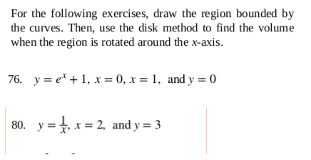 Solved For the following exercises, draw the region bounded | Chegg.com