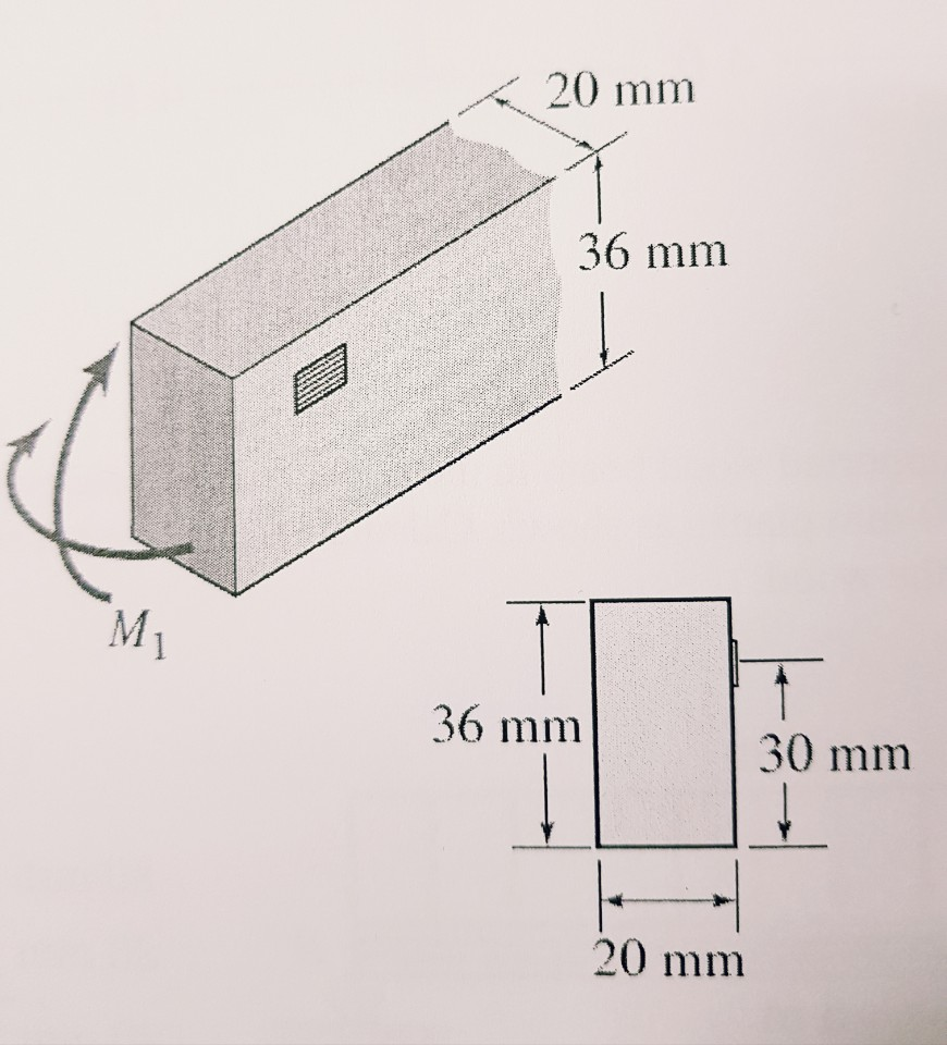 Solved The steel bar of rectangular cross-section is | Chegg.com