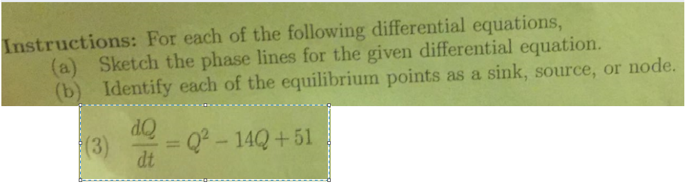 Solved For each of the following differential equations, | Chegg.com