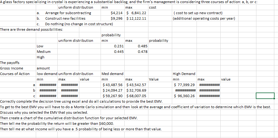 A glass factory specializing in crystal is | Chegg.com