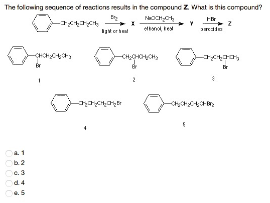 Solved The following sequence of reactions results in the | Chegg.com