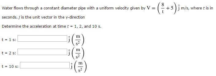 Solved Water flows through a constant diameter pipe with a | Chegg.com