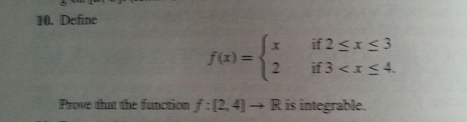 Solved Define Prove that the function f:[2,4] rightarrow is | Chegg.com