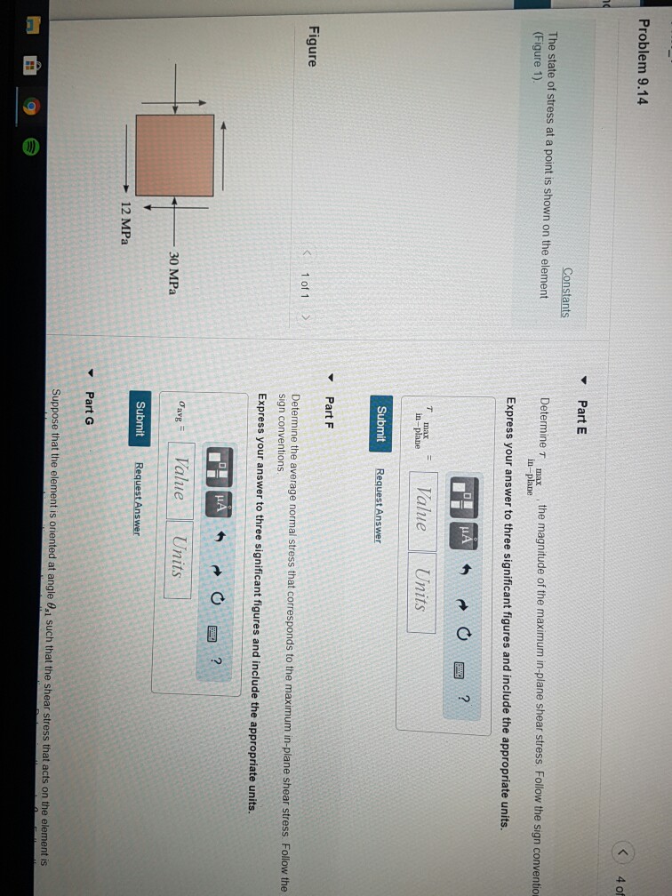 Solved Problem 9.14 K)4 of 4 Constants Part A The state of | Chegg.com Solved Problem 9.14 K)4 of 4 Constants Part A The state of | Chegg.com