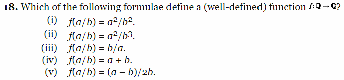 Solved 18. Which of the following formulae define a | Chegg.com